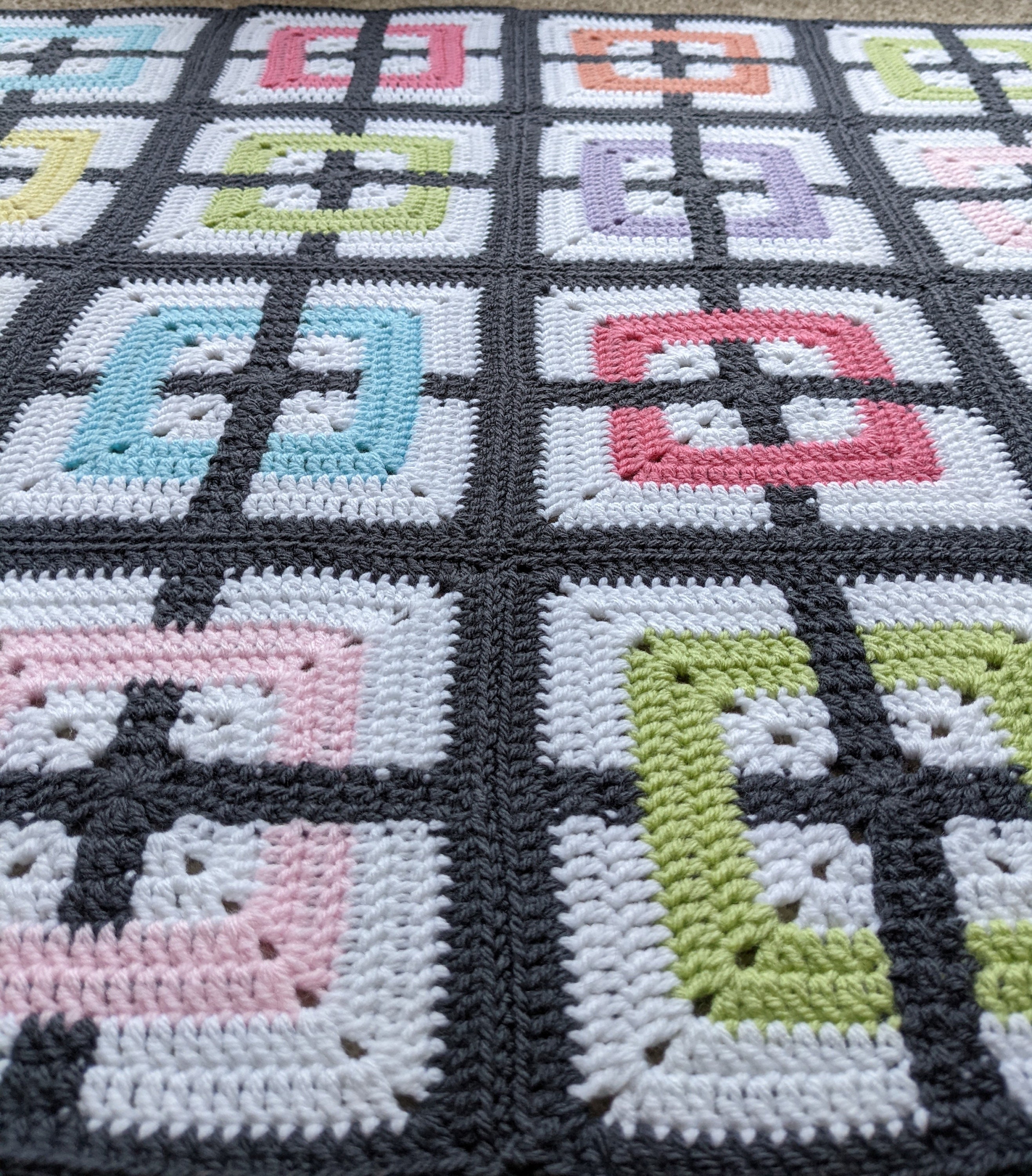 Woven Allsorts Square Crochet Pattern - Tapestry Crochet Technique - Etsy