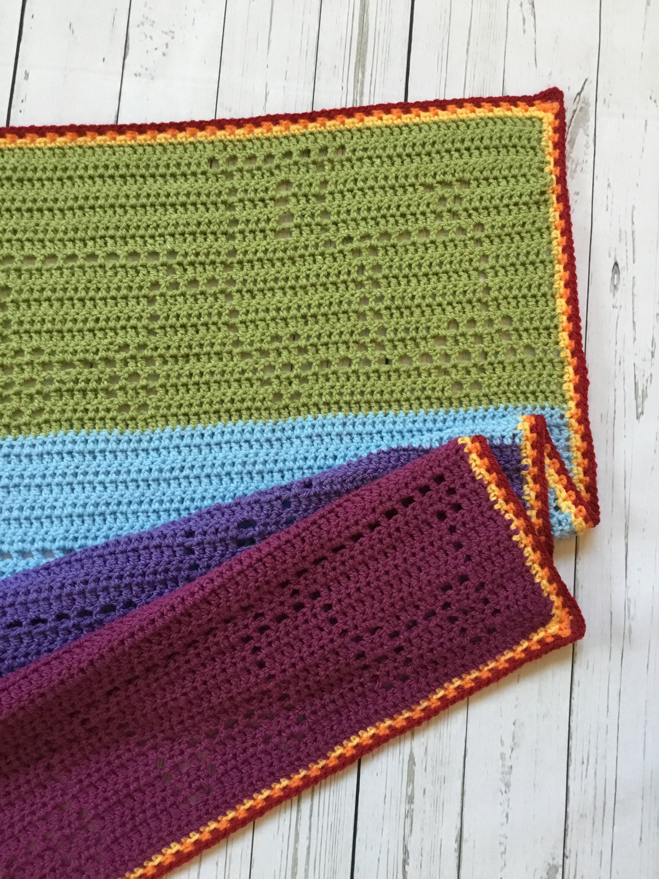 Train Filet Crochet Blanket Pattern Baby Blanket - Etsy