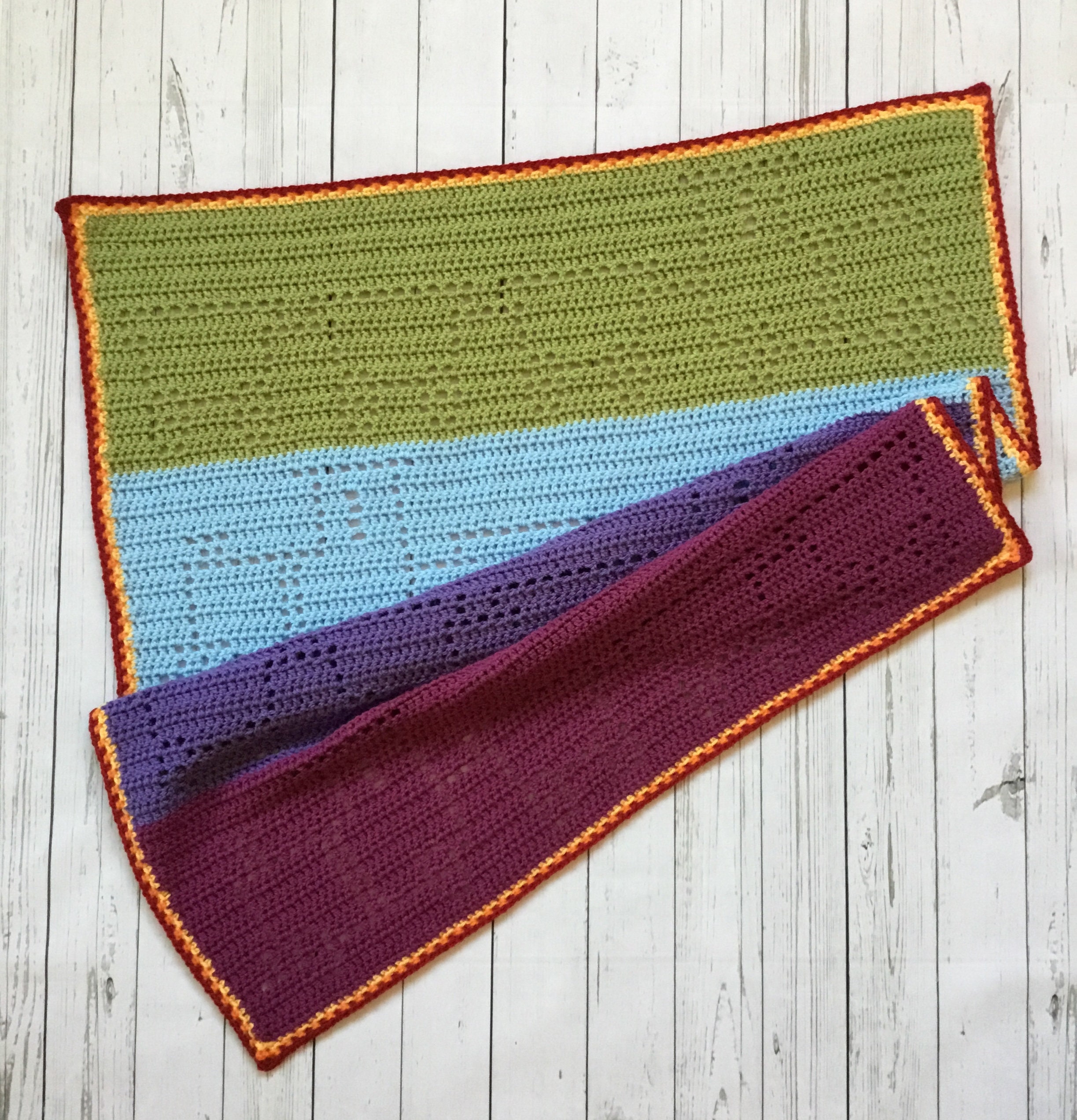 Train Filet Crochet Blanket Pattern Baby Blanket | Etsy