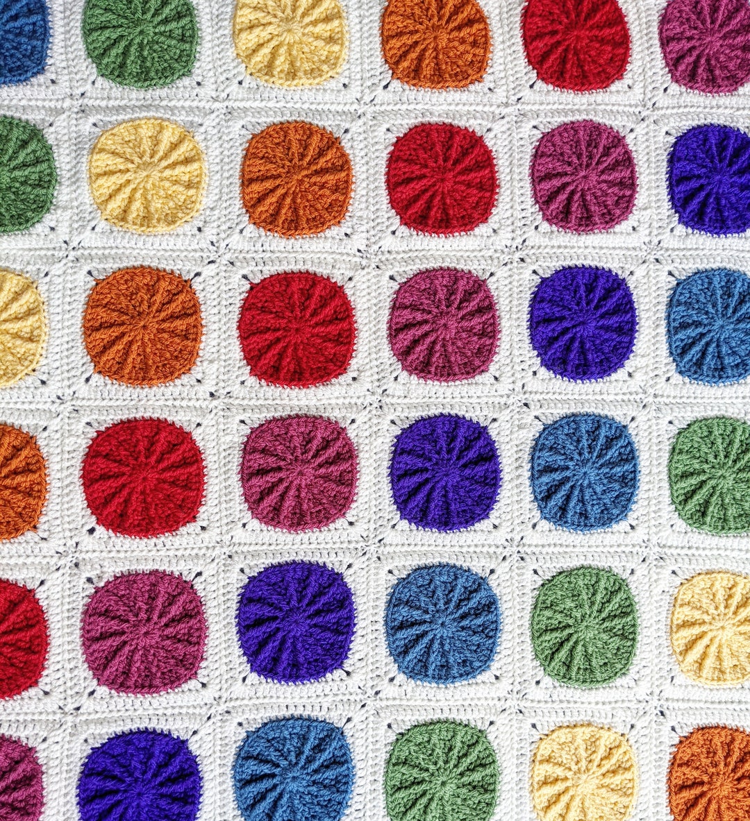 Spin Spot Crochet Blanket Pattern - Etsy