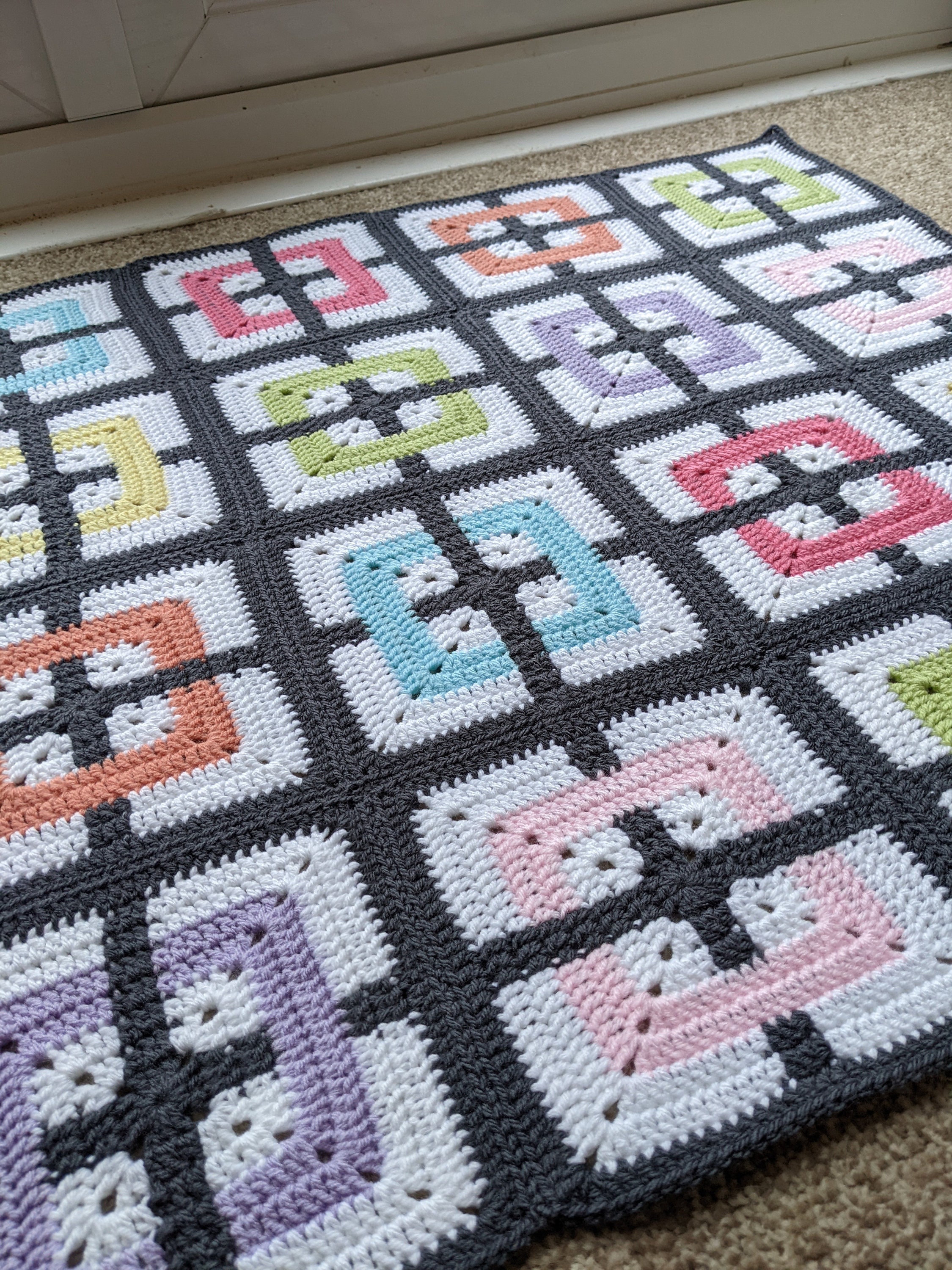 Woven Allsorts Square Crochet Pattern Tapestry Crochet | Etsy