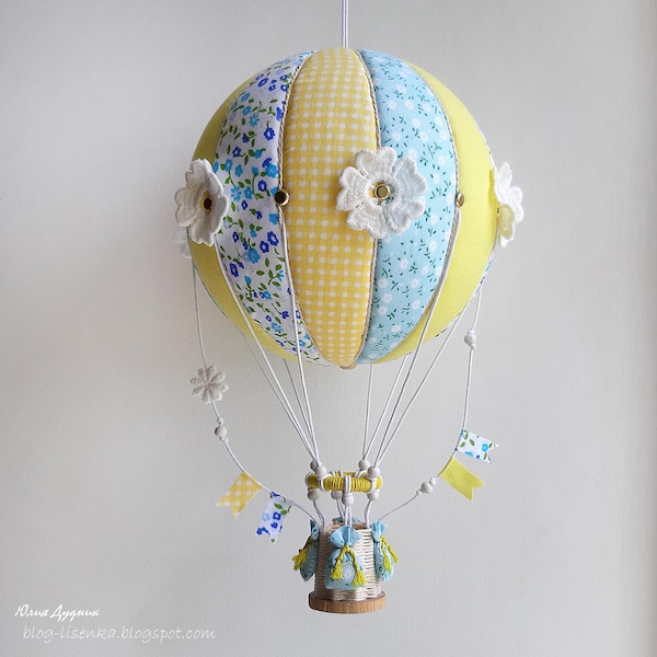 Hot Air Balloon Digital Paper, Vintage Scrapbooking Paper Set, 5 ...