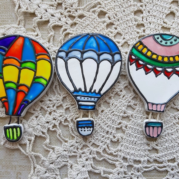 Hot Air Balloon Digital Paper, Vintage Scrapbooking Paper Set, 5 ...