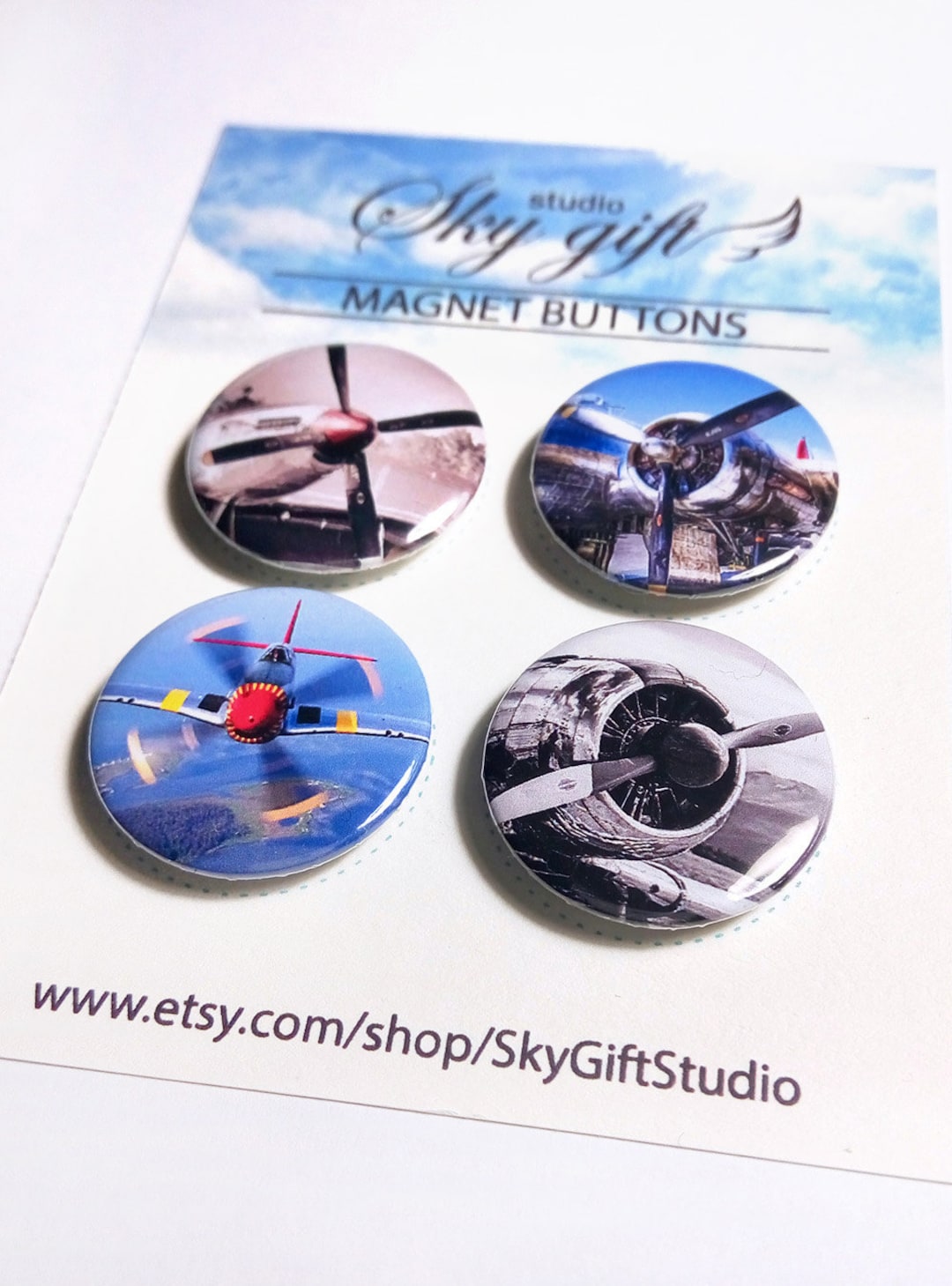 Magnets or Badges 1", Screws Aircraft Magnet Buttons Set 4, Fridge ...