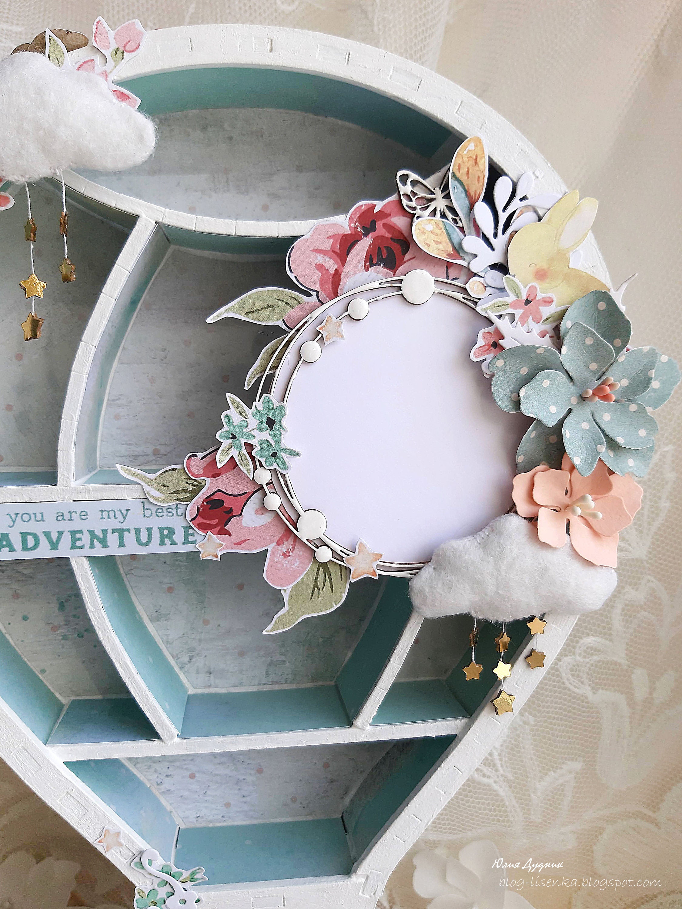 Hot Air Balloon Shadow Box, Shadow Box, Art Shadow Box, Baby Shadow Box ...