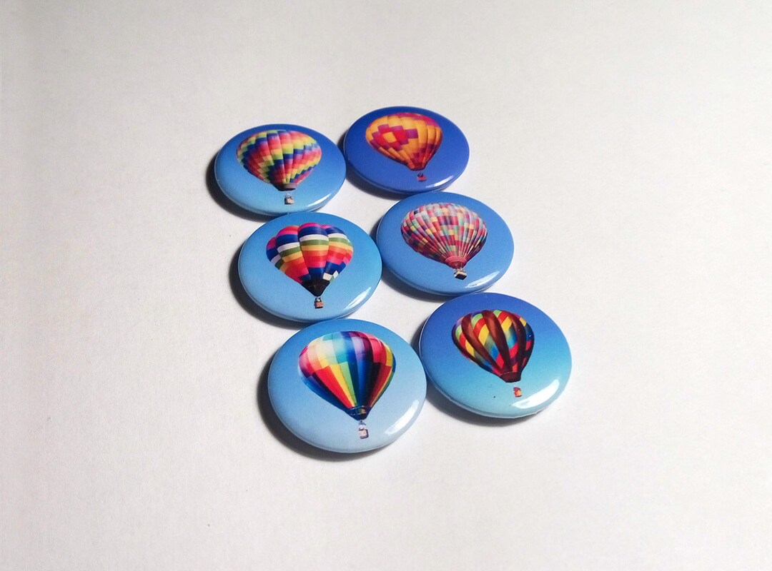 Hot Air Balloon Fridge Magnets: Set of 6 - Etsy