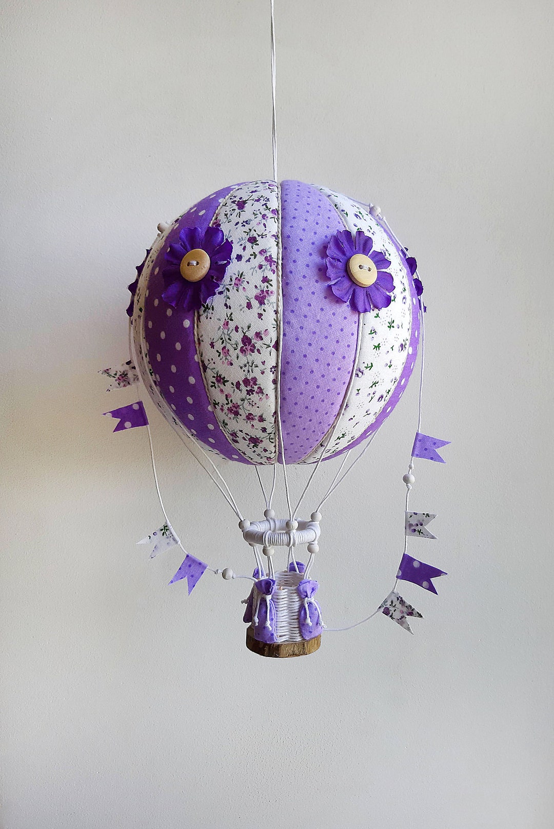 Hot Air Balloon Model 10", Decorative Hot Air Balloons, Textile Hot Air ...