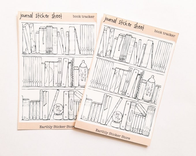 Book Log, Reading Log Stickers, Reading Tracker, Monthly Book Planner ...