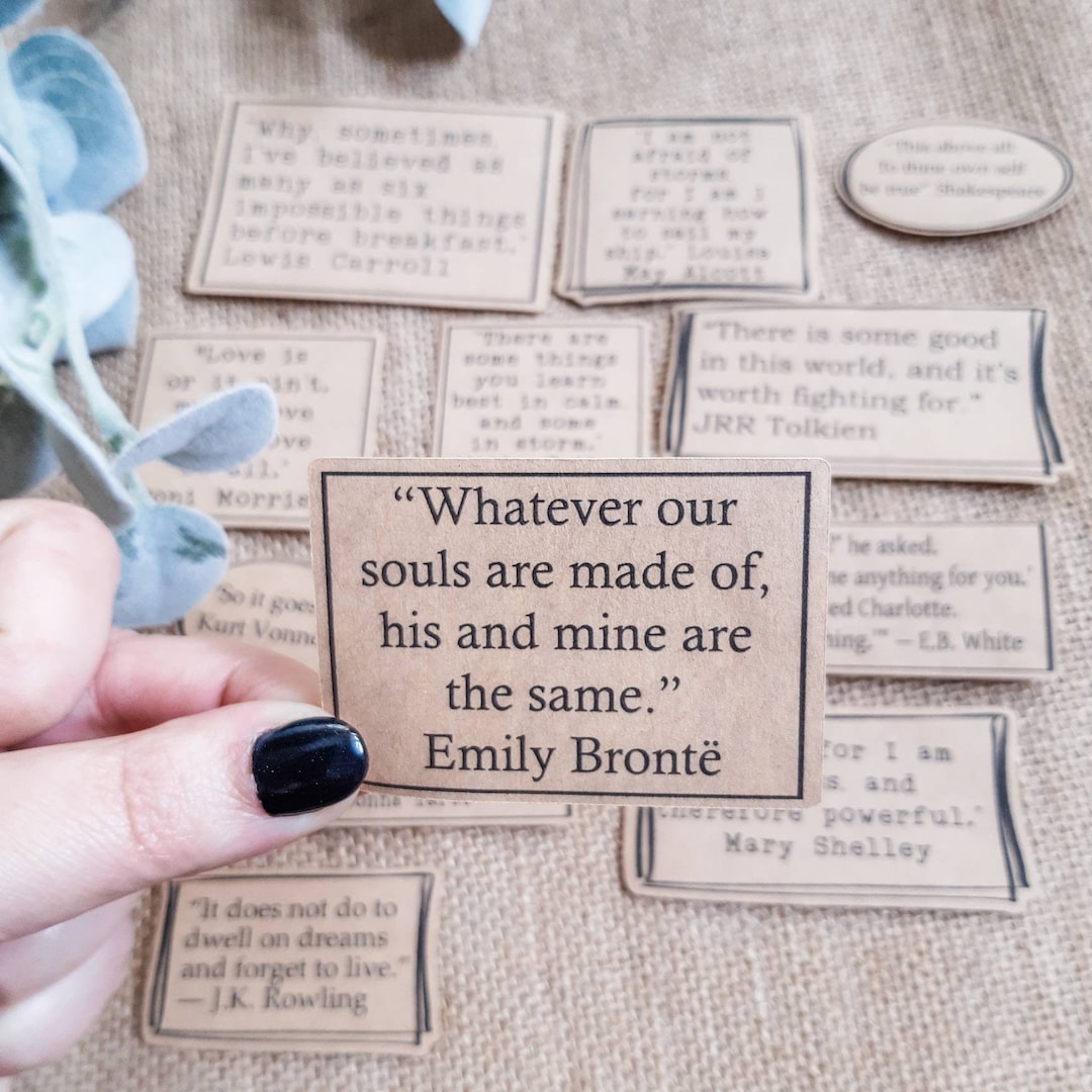 Book Quotes Stickers Kraft Style Vintage, Reading Stickers for Book ...
