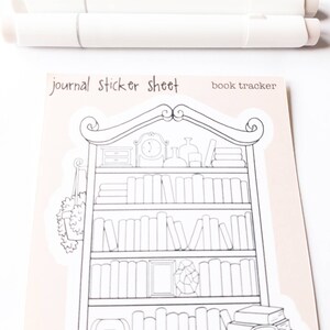 Reading Log Stickers, Reading Tracker, Book Log, Monthly Book Planner ...