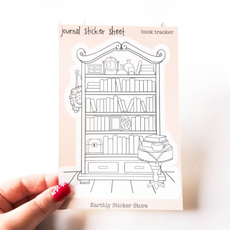 Reading Log Stickers Reading Tracker Book Log Monthly Book - Etsy