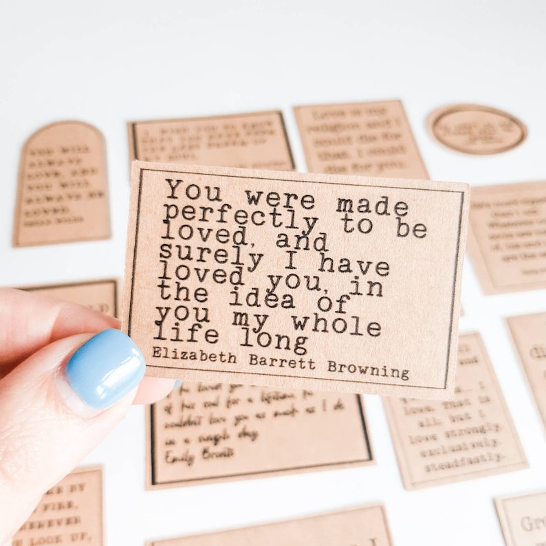 Love Quotes Sticker Set Book Quotes About Love Classic Book - Etsy