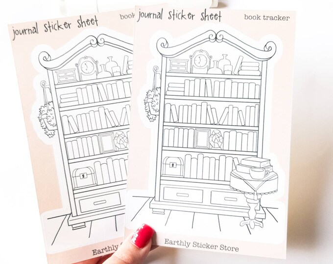Reading Log Stickers, Reading Tracker, Book Log, Monthly Book Planner ...