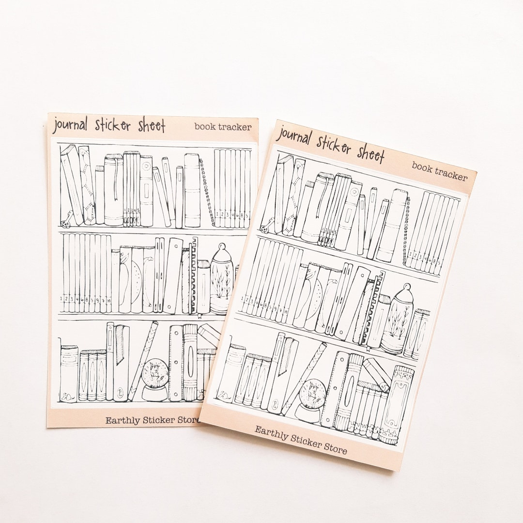 Book Log, Reading Log Stickers, Reading Tracker, Monthly Book Planner ...