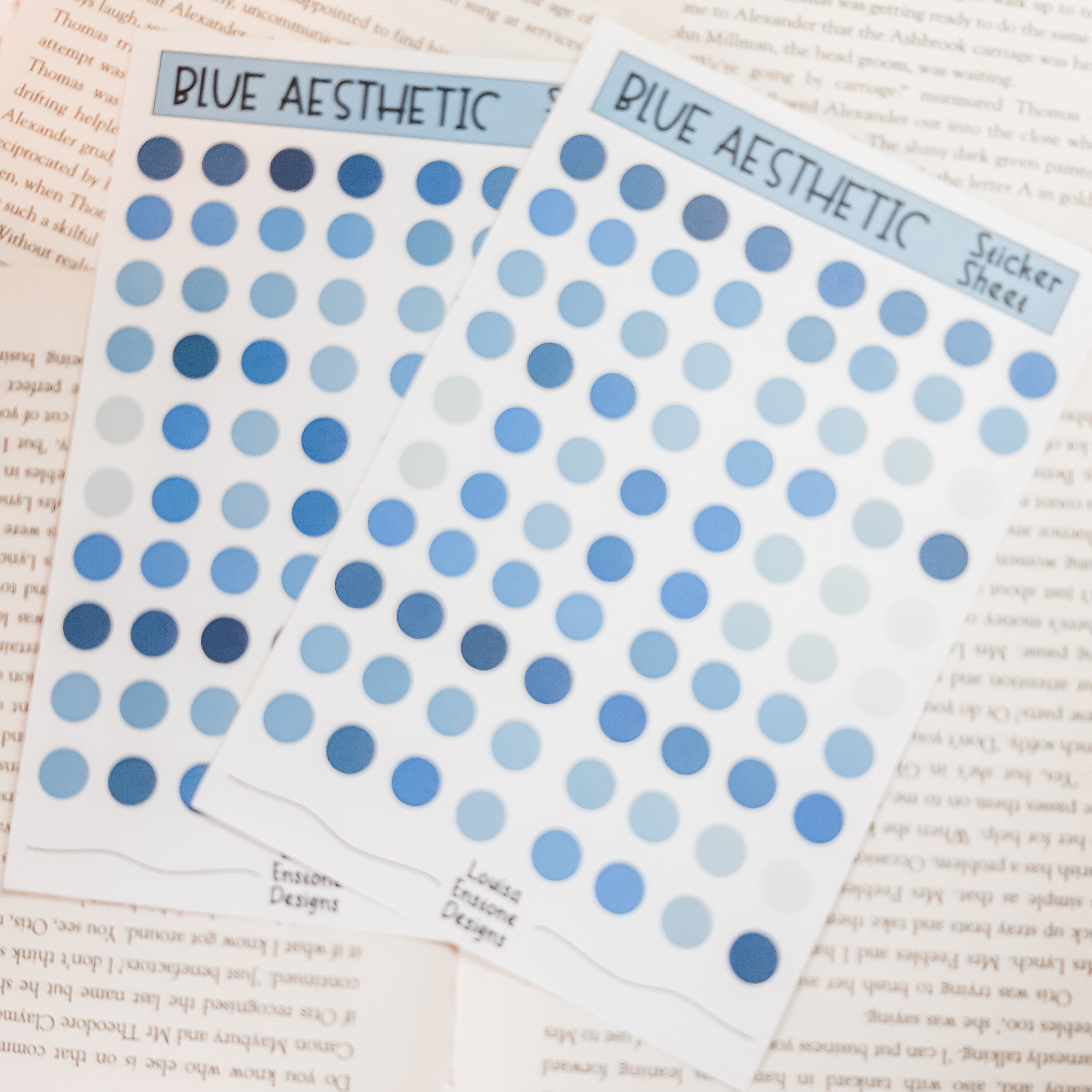 Blue Planner Stickers Blue Dot Bullet Journal Stickers Blue | Etsy Ireland