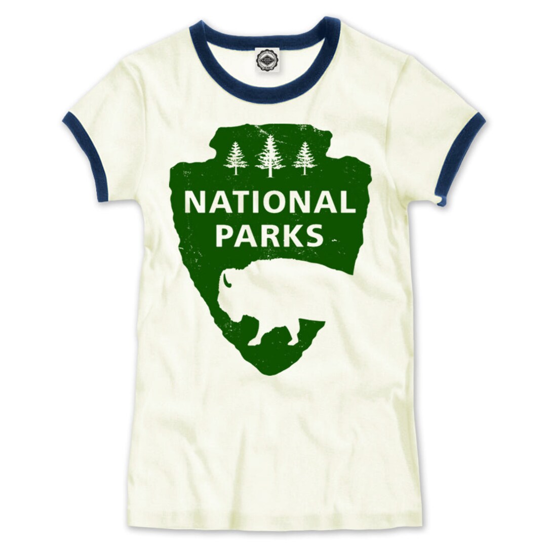National Parks Logo Women's Ringer Tee - Etsy