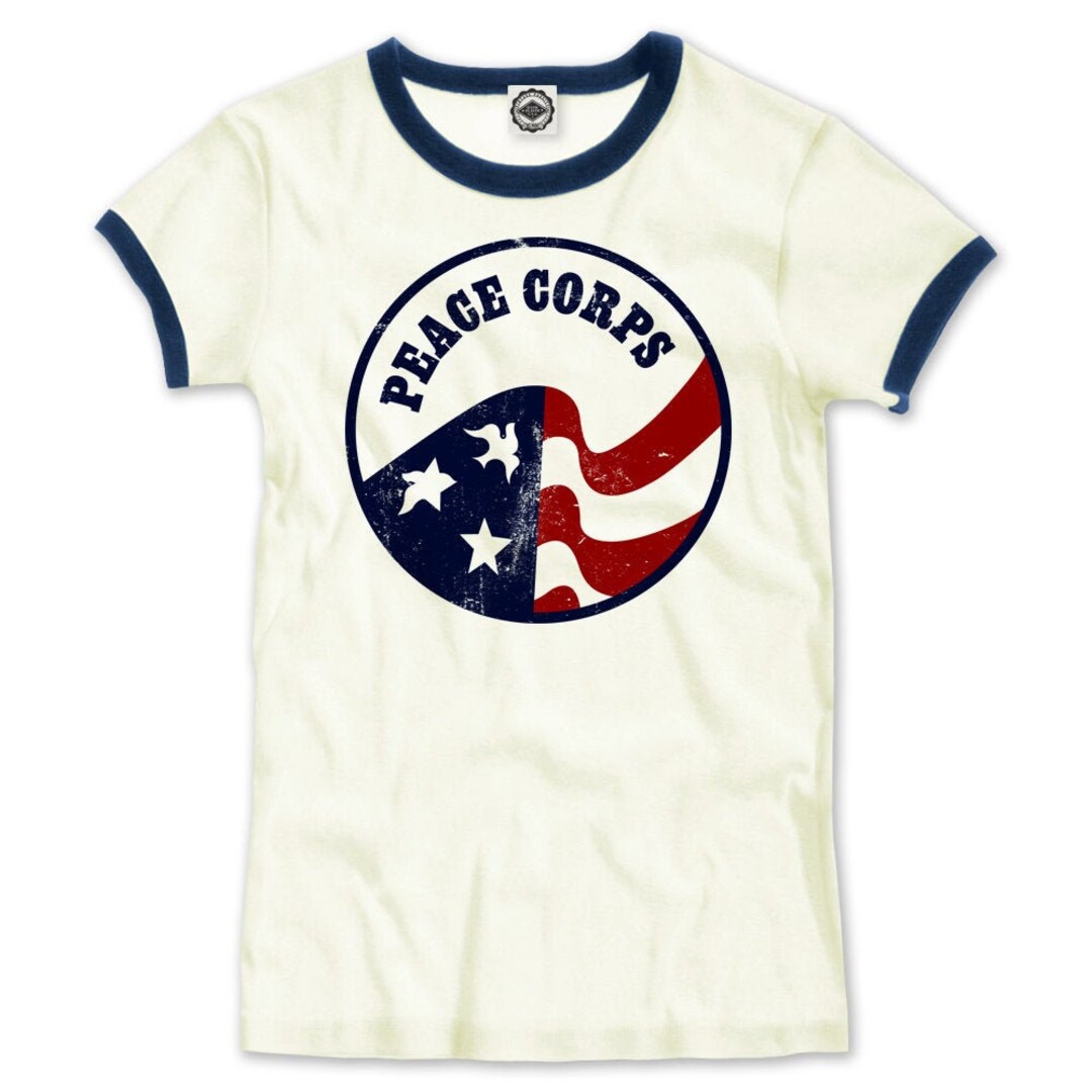 Peace Corps Women's Ringer Tee - Etsy