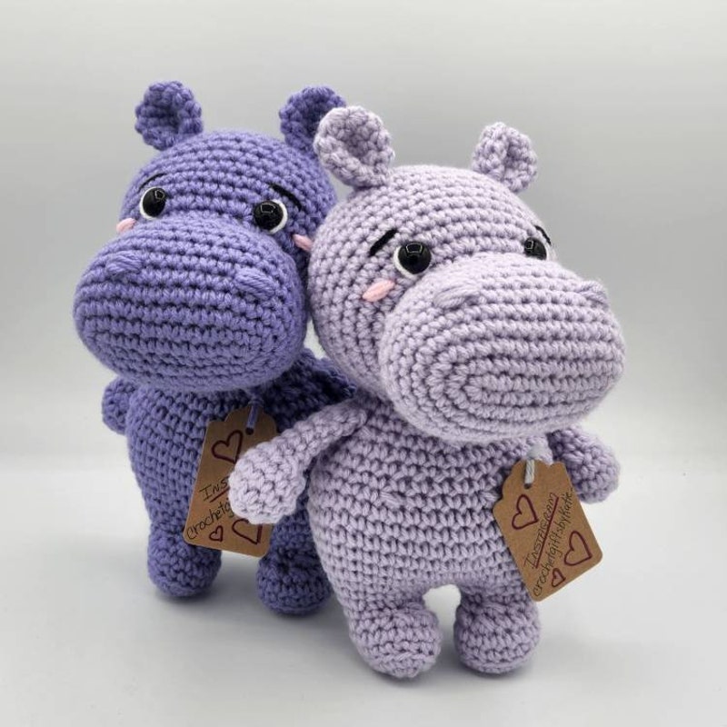 Crochet Hippo - Etsy
