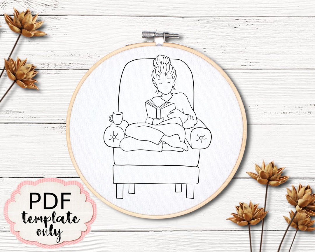 Embroidery Girl Book PDF Pattern Template ONLY Hand Embroidery Pattern ...