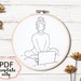 Embroidery Girl PDF Pattern Template ONLY Hand Embroidery Pattern ...