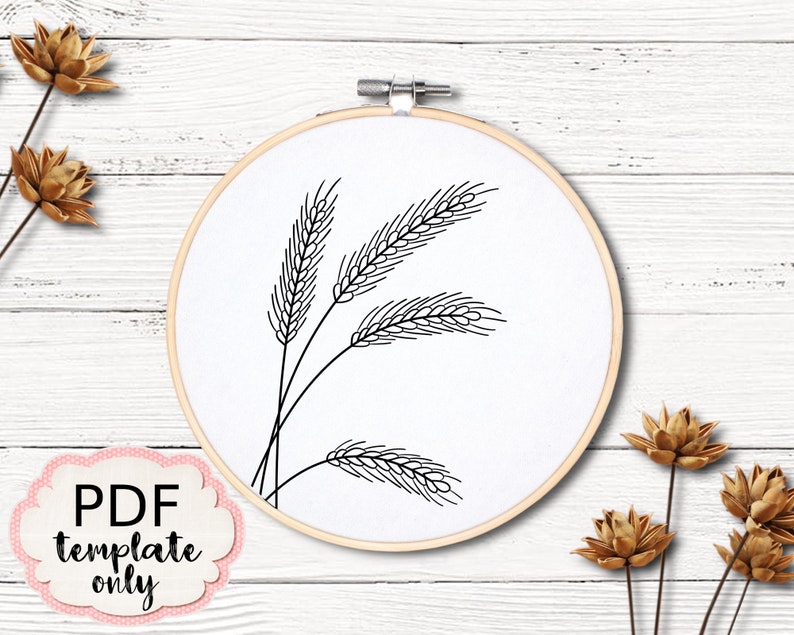 Embroidery Ears Og Grain - PDF Pattern Template ONLY - Etsy