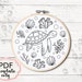 Embroidery Turtles Sea - PDF Pattern Template ONLY - Hand Embroidery ...