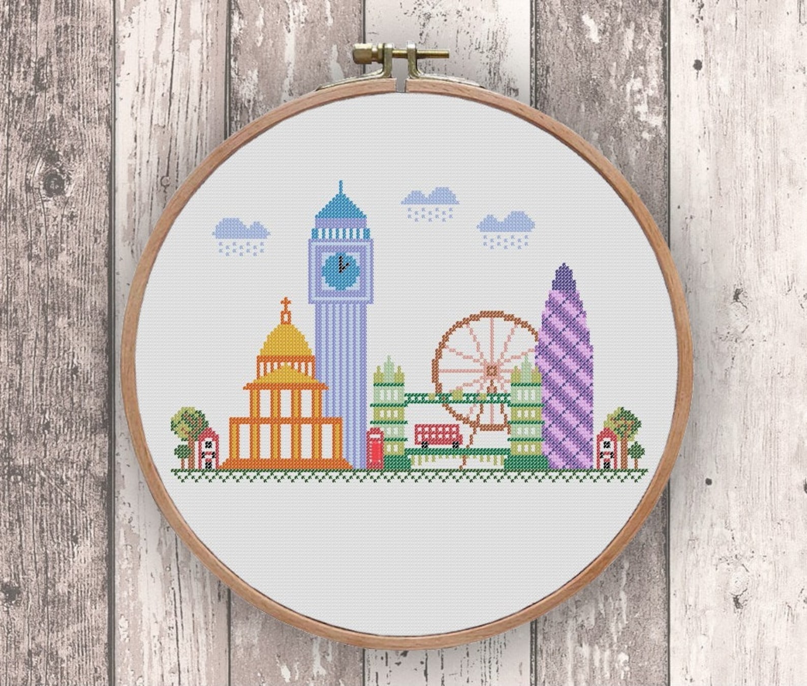 London Modern Cross Stitch Pattern PDF Instant Download - Etsy Canada