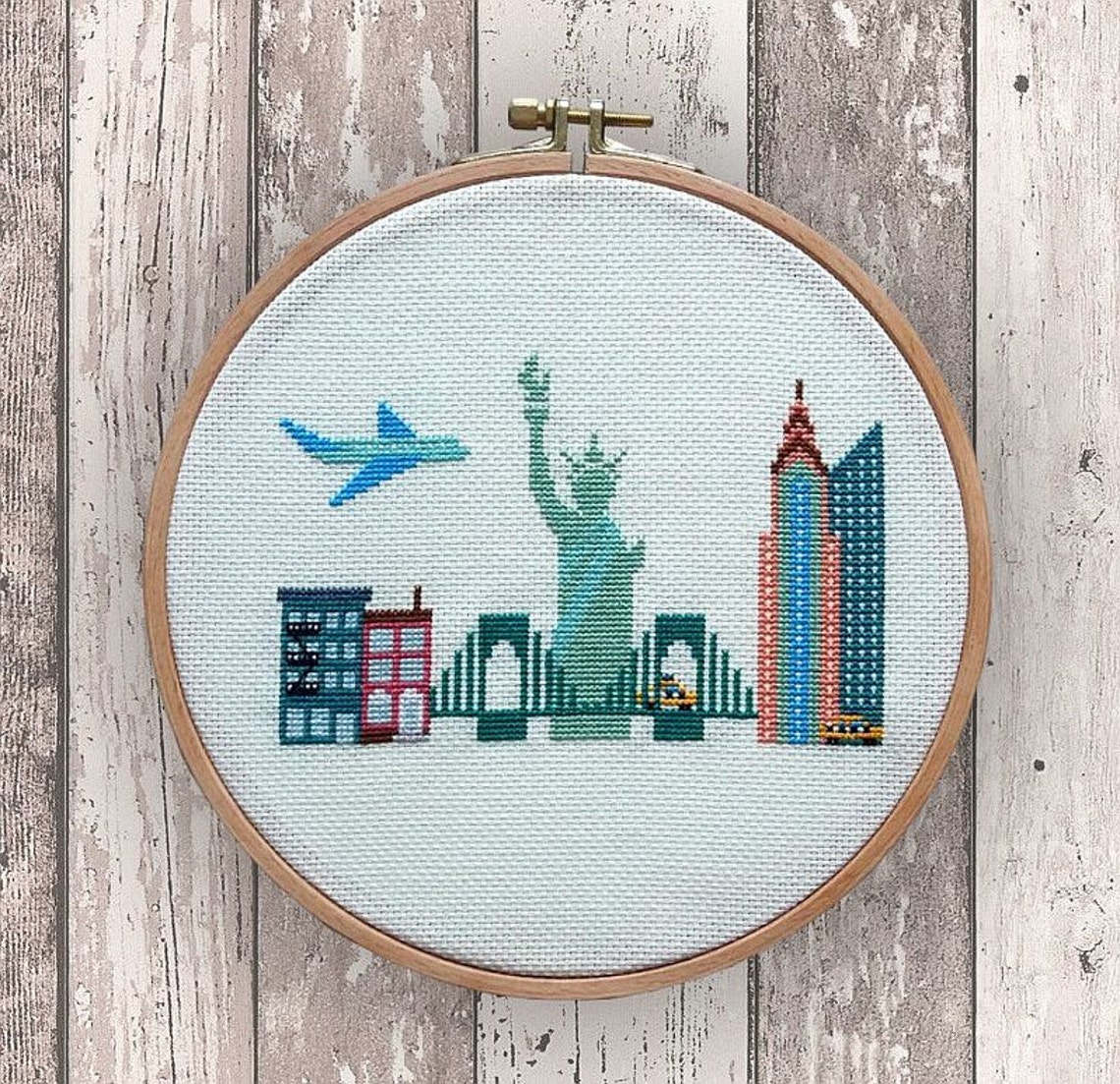 New York - Modern Cross Stitch Pattern PDF Instant Download - Etsy