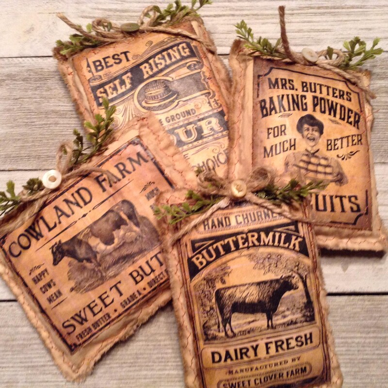 Primitive Label - Etsy