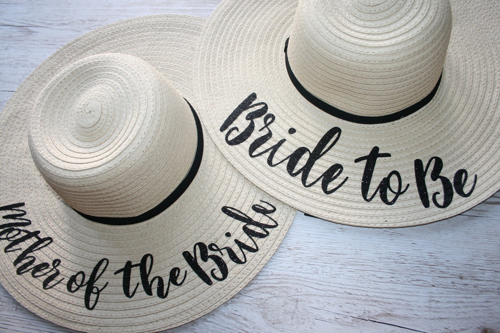 Personalised Sun Hat Wedding Bride Bridesmaid Honeymoon Hen Party Gift ...