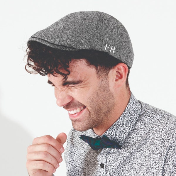 Monogrammed Flat Caps - Etsy UK