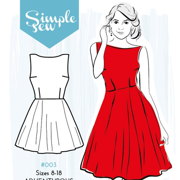 Simple Dress Pattern - Etsy