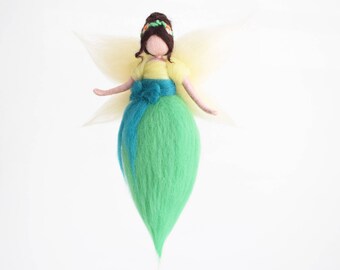 Waldorf Fairy purple Steiner fairy wool fairy needle felt | Etsy