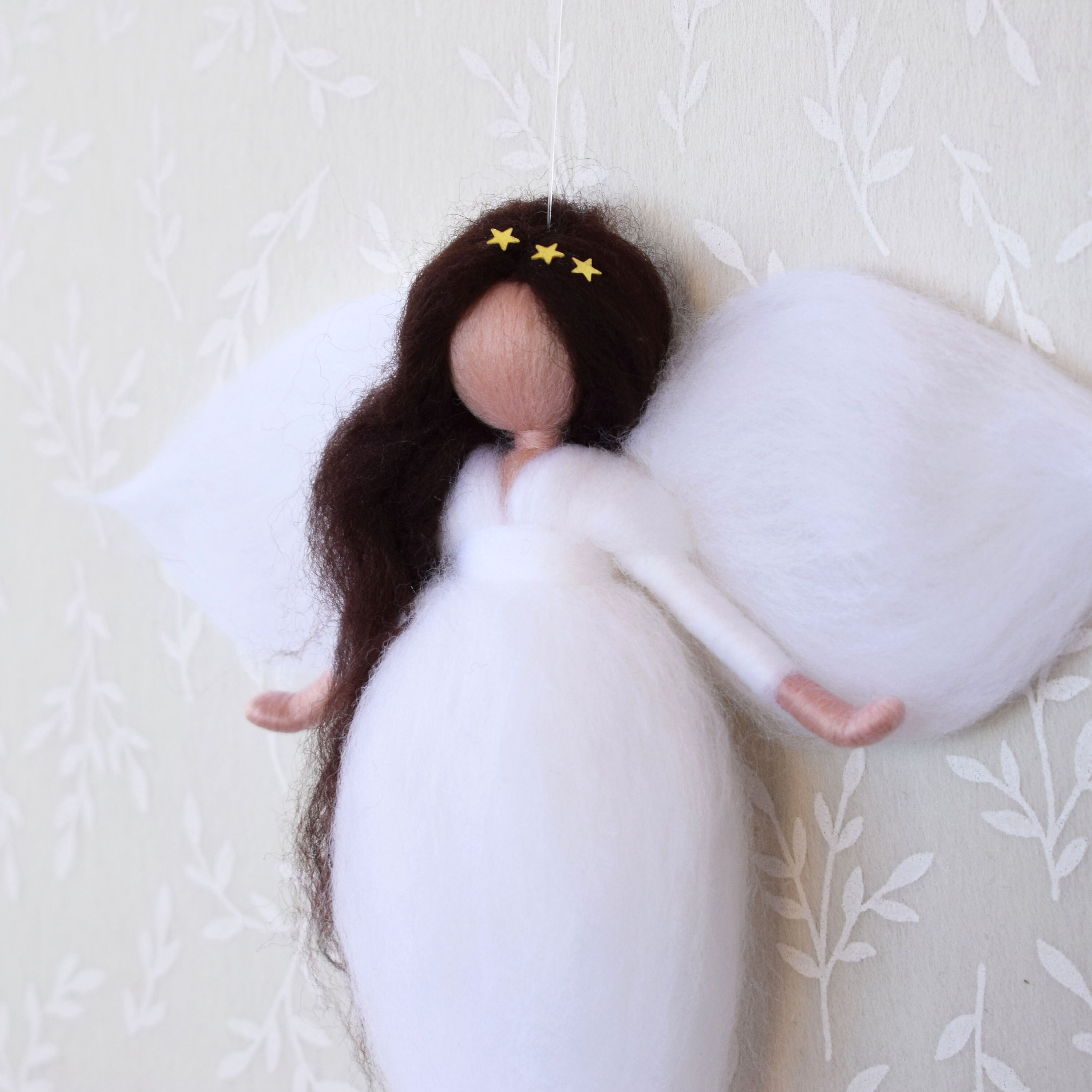 Wool Angel White Waldorf Angel Felt Angel Christmas Angel - Etsy
