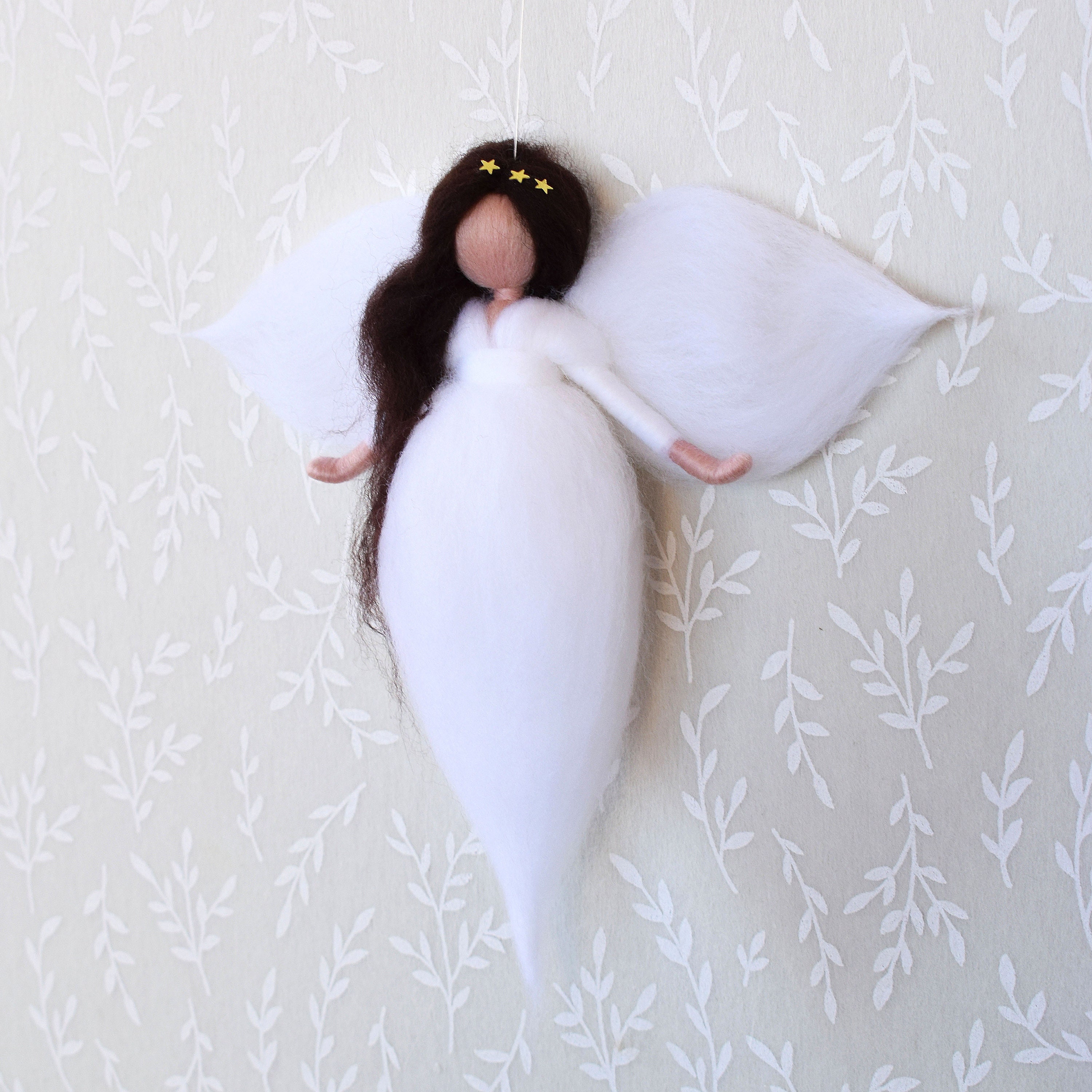 Wool Angel White Waldorf Angel Felt Angel Christmas Angel - Etsy