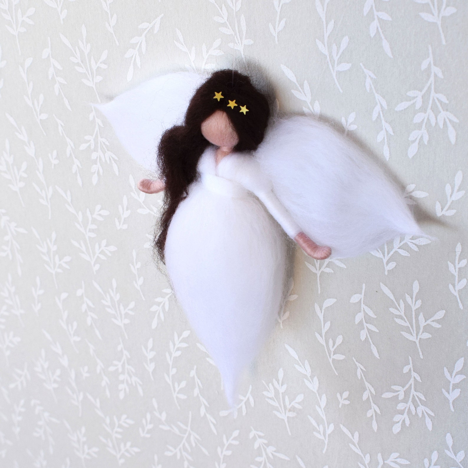 Wool Angel White Waldorf Angel Felt Angel Christmas Angel - Etsy