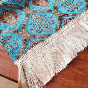 Turkish Table Runner, Ottoman Table Runner, Chenille Velvet Table ...