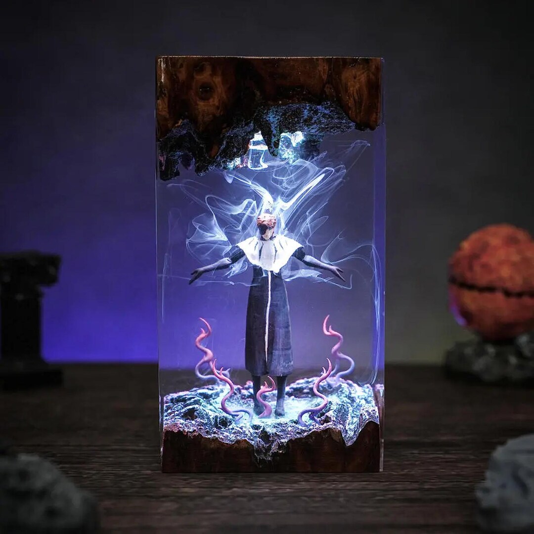 Sosuke Aizen Bleach Epoxy Resin Lamp, Custom Anime Night Light, Blea.ch ...