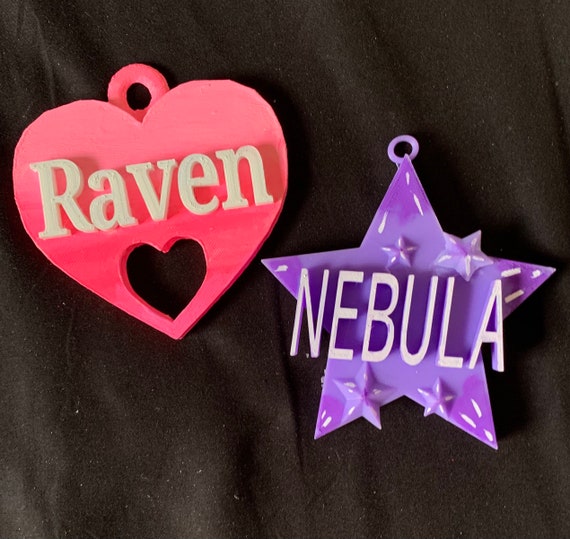 CUSTOM Character Tags 3D Printed - Etsy