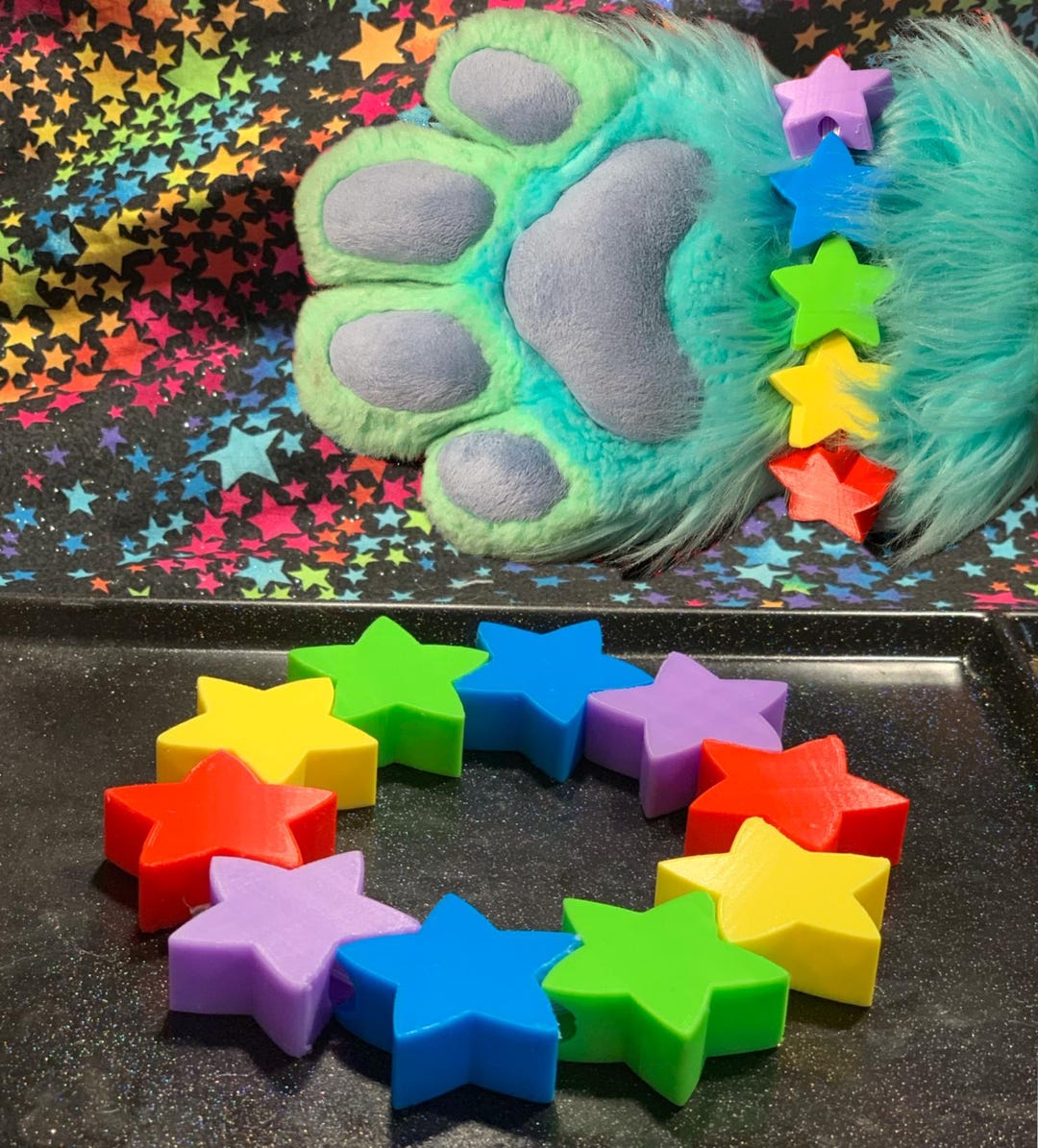XL Star Shaped Costume Kandi Bracelet - Etsy