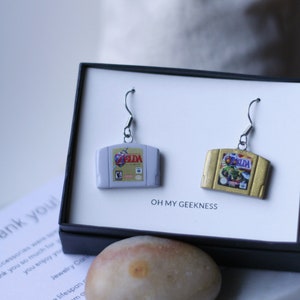 N64 Cartridge Earrings | Inspired by Nintendo | Choose ANY Two Games - Etsy