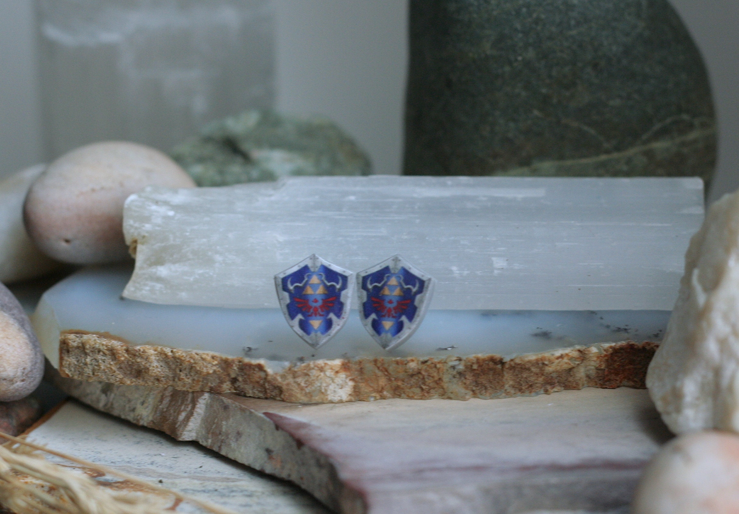 Hylian Shield Studs Inspired by the Legend of Zelda | Etsy