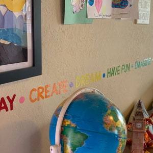 Playroom or Classroom Positive Quotes Decals for Wall - Etsy