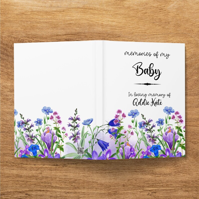 Letters to My Baby in Heaven Bereavement Memory Keepsake Personalized ...