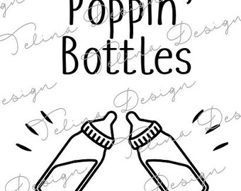 Poppin bottles svg | Etsy