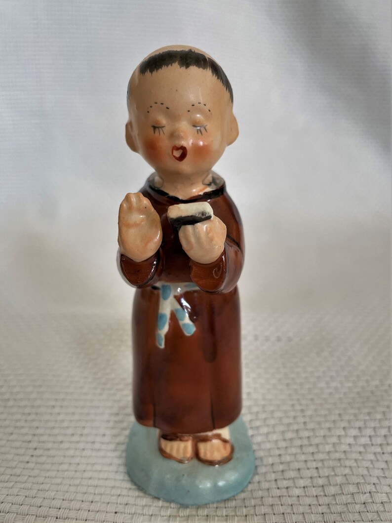 Musical Friar Monks Figurine Trio Artmark Japan - Etsy