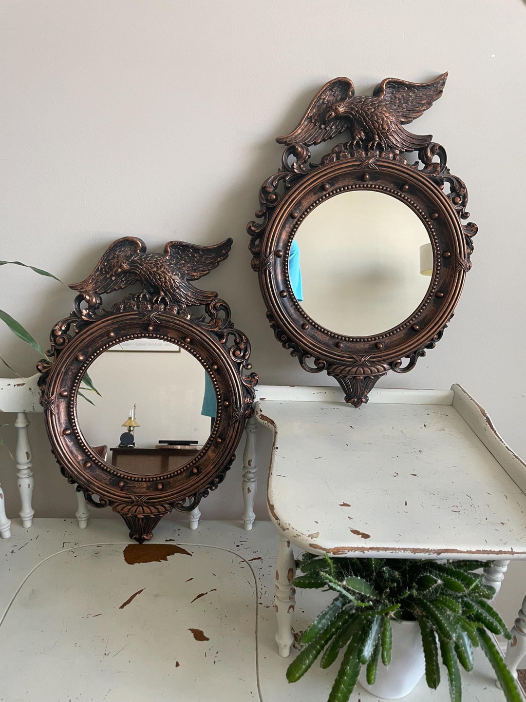MCM Coppercraft Eagle Mirror Set of 2 by Dart - Etsy
