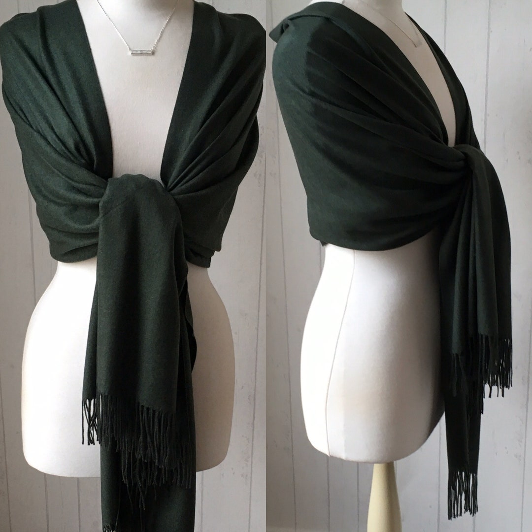 Green Pashmina / Forest Green Pashmina / Green Wrap / Green - Etsy UK