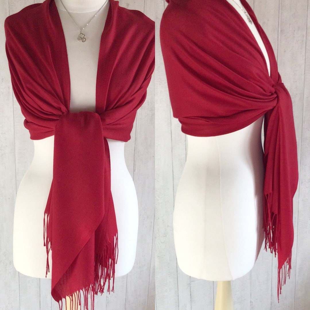 Burgundy Red Wrap/shawl / Red Wedding Shawl / Red Wedding Wrap / Red ...