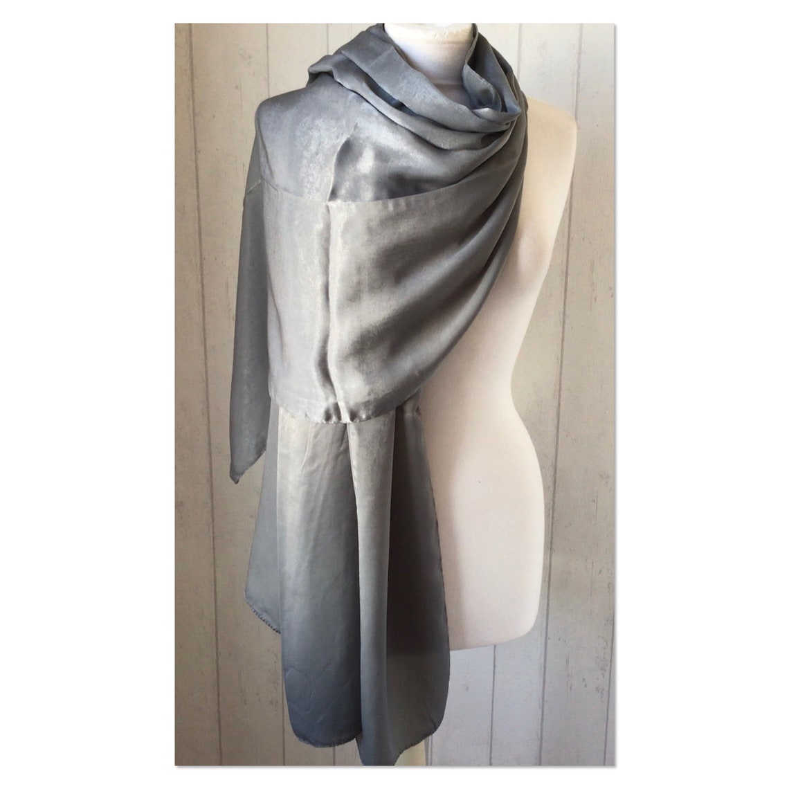 Charcoal Grey Silk Shawl / Grey Wrap Silk Shawl /silk Grey - Etsy